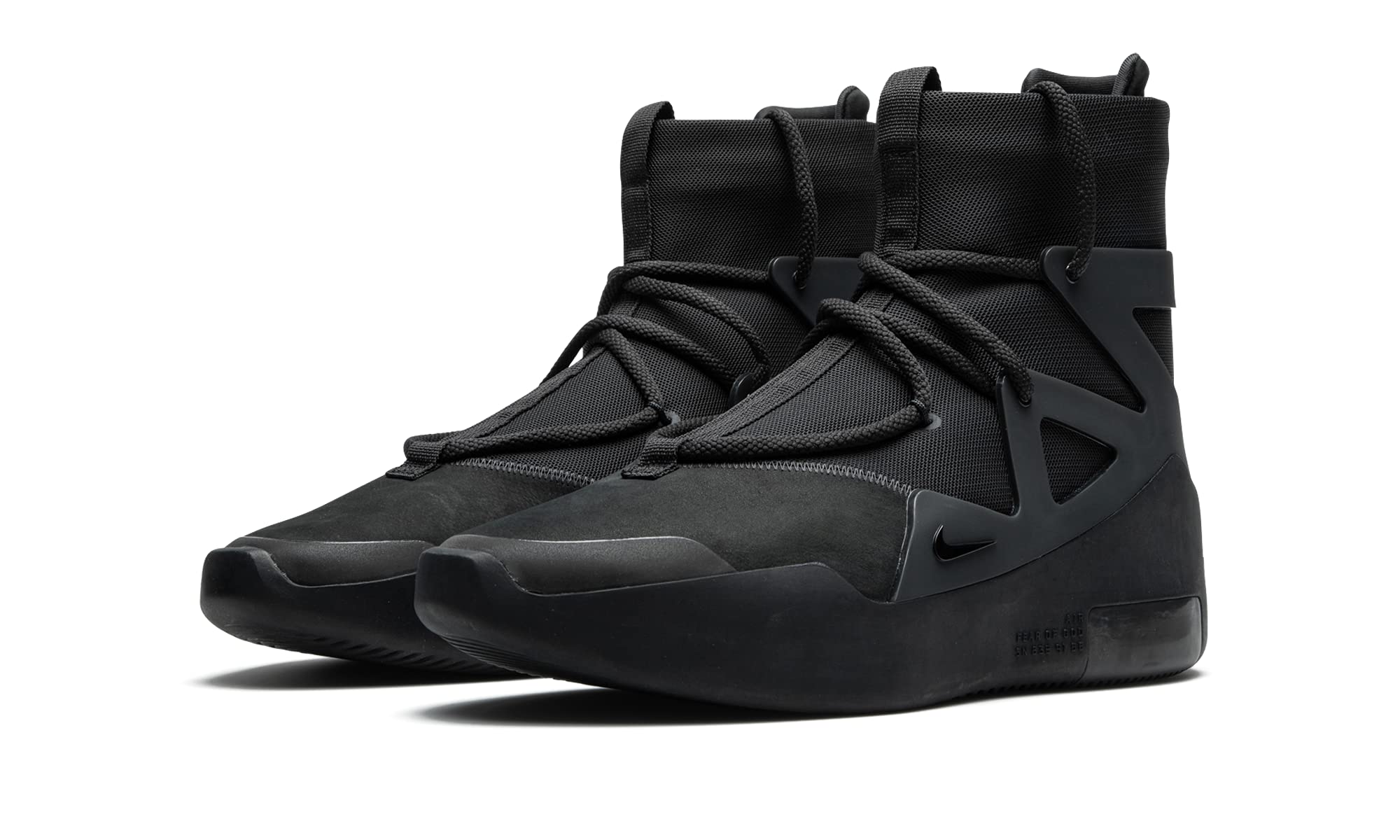 Nike Mens Air Fear of God 1 AR4237 005 Triple Black - Size 8