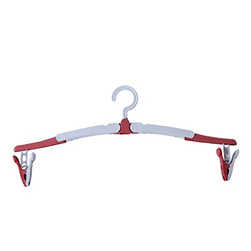 N/A 5-Pack Portable Durable Folding Hanger Multifunctional Stretch Drying Home Wardrobe Storage Travel Hanger ( Color : White-Dinosaur Doodle4 , Size