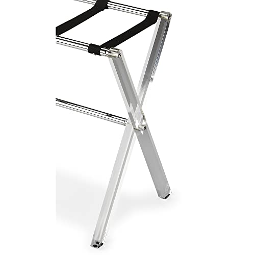 Butler Specialty Company, Crystal Clear Folding Acrylic Luggage Rack, Clear