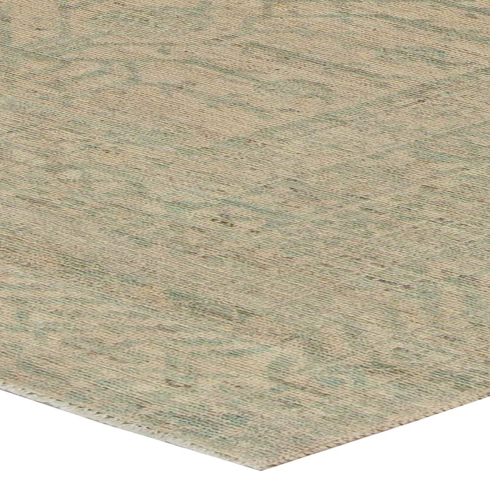 8' x 10' Modern Samarkand Taupe and Light Gray Handmade Wool Rug - N11061 Doris Leslie Blau
