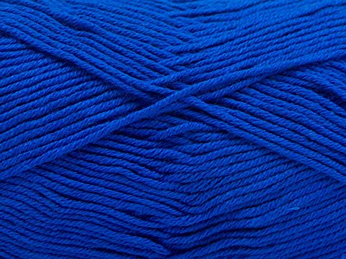 Lot of 8 Skeins Ice Yarns Pure Cotton FINE (100% Cotton) Yarn Saxe Blue