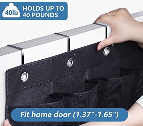 MISSLO Over The Door Shoe Organizer with Deep Pockets and 28 Large Pockets Hanging Shoe Organizer Over The Door Shoe Rack for Closet