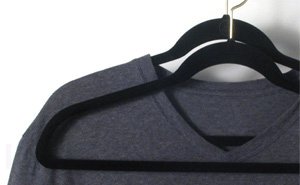 Precision Hanger in Gold with Felt. The Dimple & Crease Free Hanger Solution-Click "2 New" for Other Offers!