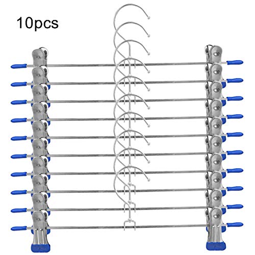 Pants Hanger, 5/10/15/20Pcs Anti-Slip Trouser Clothes Rack Organizer Shirt Pants Jeans Hanger