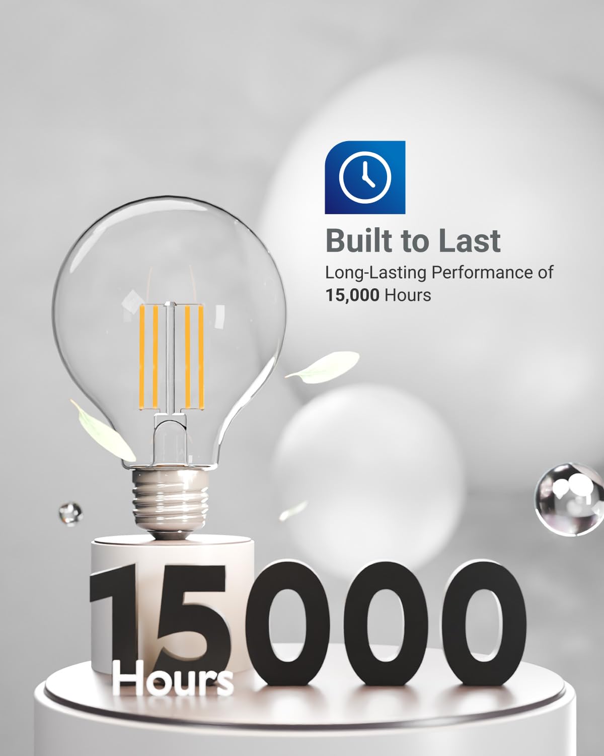 Sunco 8 Pack Vanity Globe Light Bulbs G25 LED for Indoor Bathroom Mirror Living Area, CRI92 3000K Warm White, Dimmable 450 LM, 6W, E26 Base, Round Frosted Classic Ambient Decorative Bulb, UL.