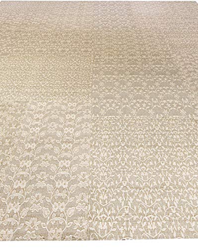 8' x 10' Modern Patchwork-Like MM Gray Hand Knotted Wool Rug - N10974 Doris Leslie Blau