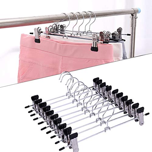 Pants Hanger, 5/10/15/20Pcs Anti-Slip Trouser Clothes Rack Organizer Shirt Pants Jeans Hanger