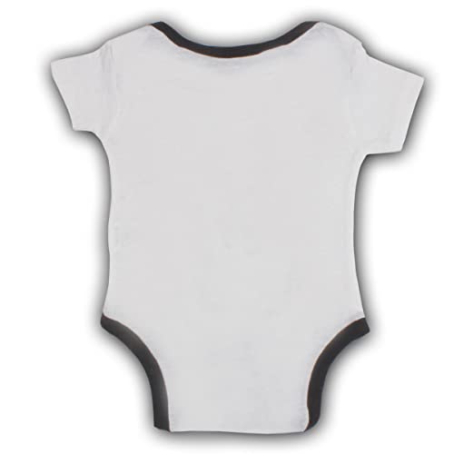 Peanuts’ Snoopy Baby’s Short Sleeve Bodysuit bodysuit, Unisex Design, White Creeper, Size 6M