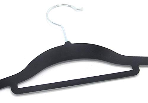 Velvet Covered Hangers β 30 Pack Non-Slip Black Hangers for Clothes β Premium Quality Materials - Easy Slide & Sturdy Design β Slim to Save Closet Space