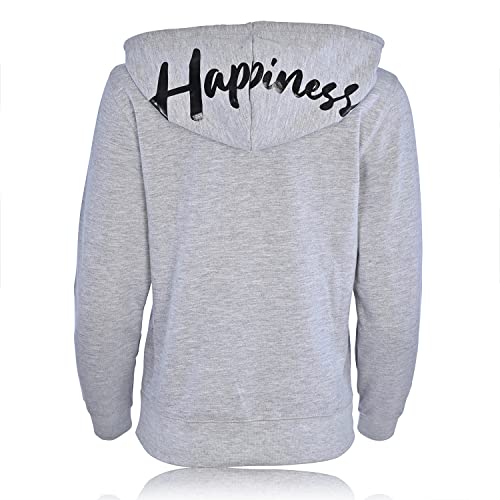 Peanuts Ladies Snoopy Fashion Hoodie - Ladies Classic Snoopy Fleece Sweatshirt Foil Sweatshirt (Heather Grey, 3X-Large)