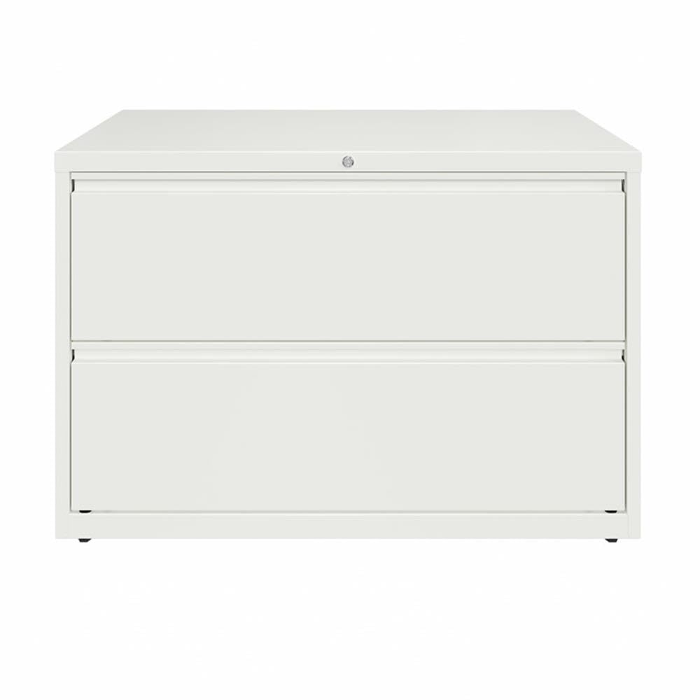 Hirsh 42-in Wide HL10000 Series 2 Drawer Metal Lateral File Cabinet White