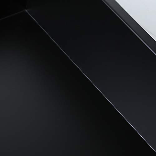 DecoMust 24β X 12β Stainless Steel Shower Niche Modern and Elegant Design, Easy to Install, Perfect for Shampoo and Soap Storage (Matte Black)