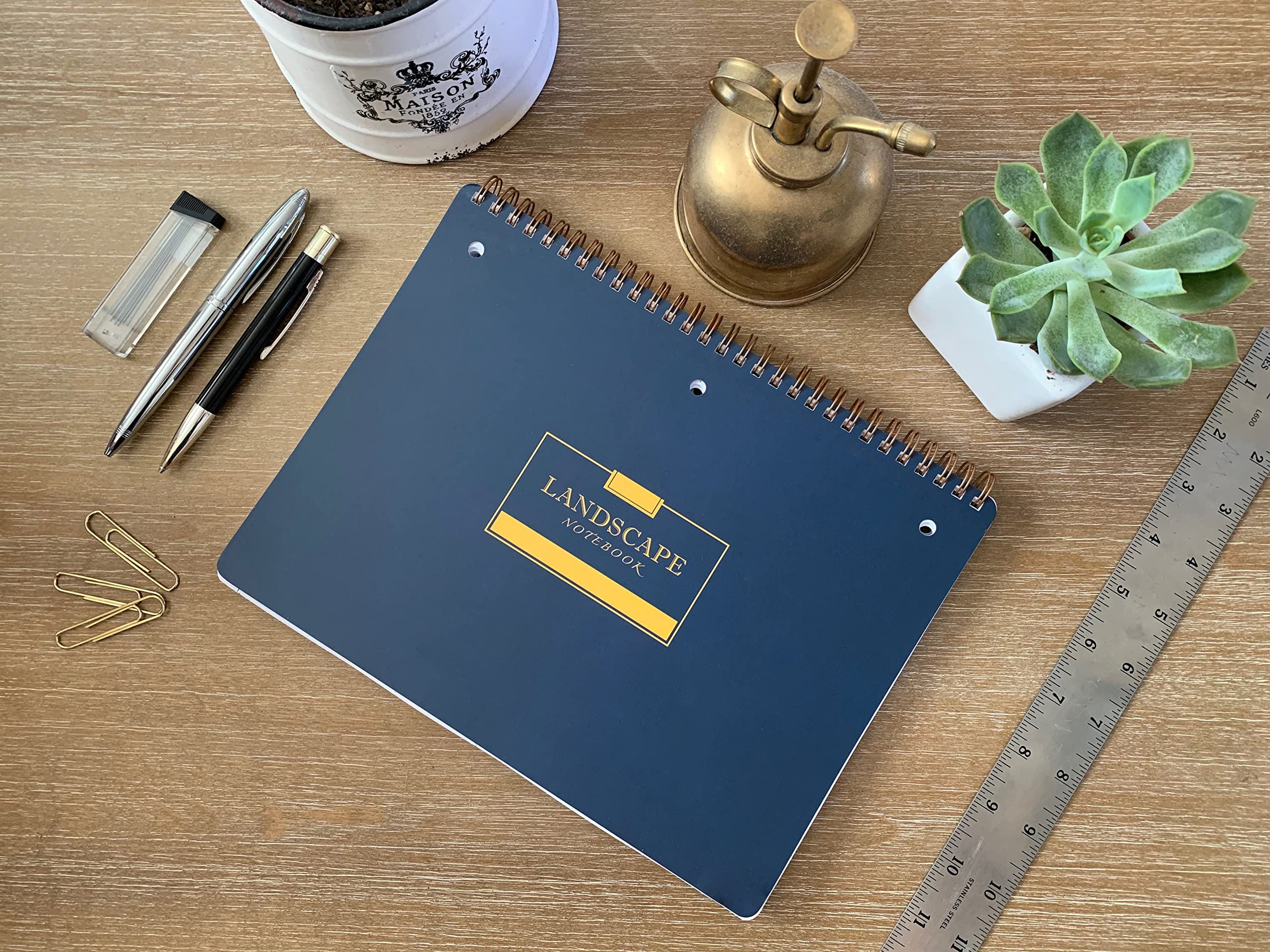 Landscape Notebook - 10" x 7.5" Horizontal Lined College Ruled, 160 pages (80 sheets)