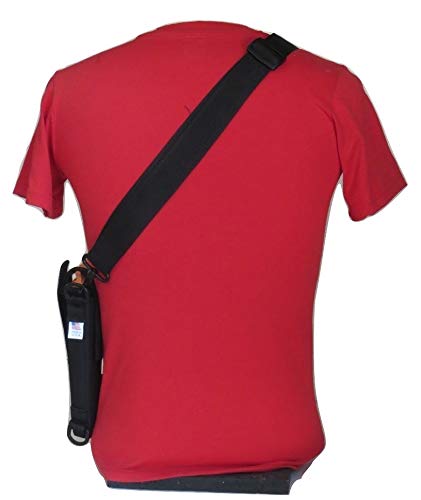 Bandolier Shoulder Holster for Shield EZ 2.0 S&W M&P, 9mm & 380 and M&P 2.0 Compact 22 Pistols Both with 3.675" - 3.8" Barrels Black