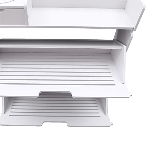 Tilt-Out Modern Shoe Storage Cabinet for Entryway, 2Tier Floor Shoes Cabinet with Doors, Shoe Rack Organizer with 2 Large Fold-Out Drawers