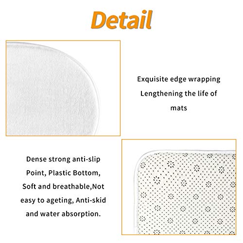 Casdseci 4Pcs Easter Bunny and Eggs Shower Curtains Set with Non-Slip Rugs, Toilet Lid Cover and Bath Mat, Cute Rabbit with Spring Flower Fabric Bathroom Curtain with 12 Hooks 72 x 72 Inch