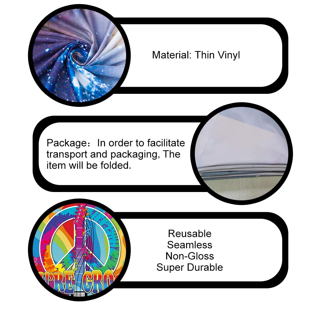 PHMOJEN Groovy Backdrops for Photography 7x5FT Groovy Sign 60's Party Scene Setters Wall Decoration Photo Backgrounds Wall Paper Room Mural Props BJDSPH193