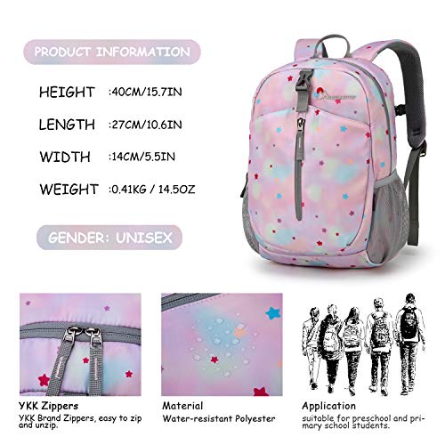 MOUNTAINTOP Kids Backpack for Boys Girls Preschool Kindergarten Children Backpacks,Star Print 12L