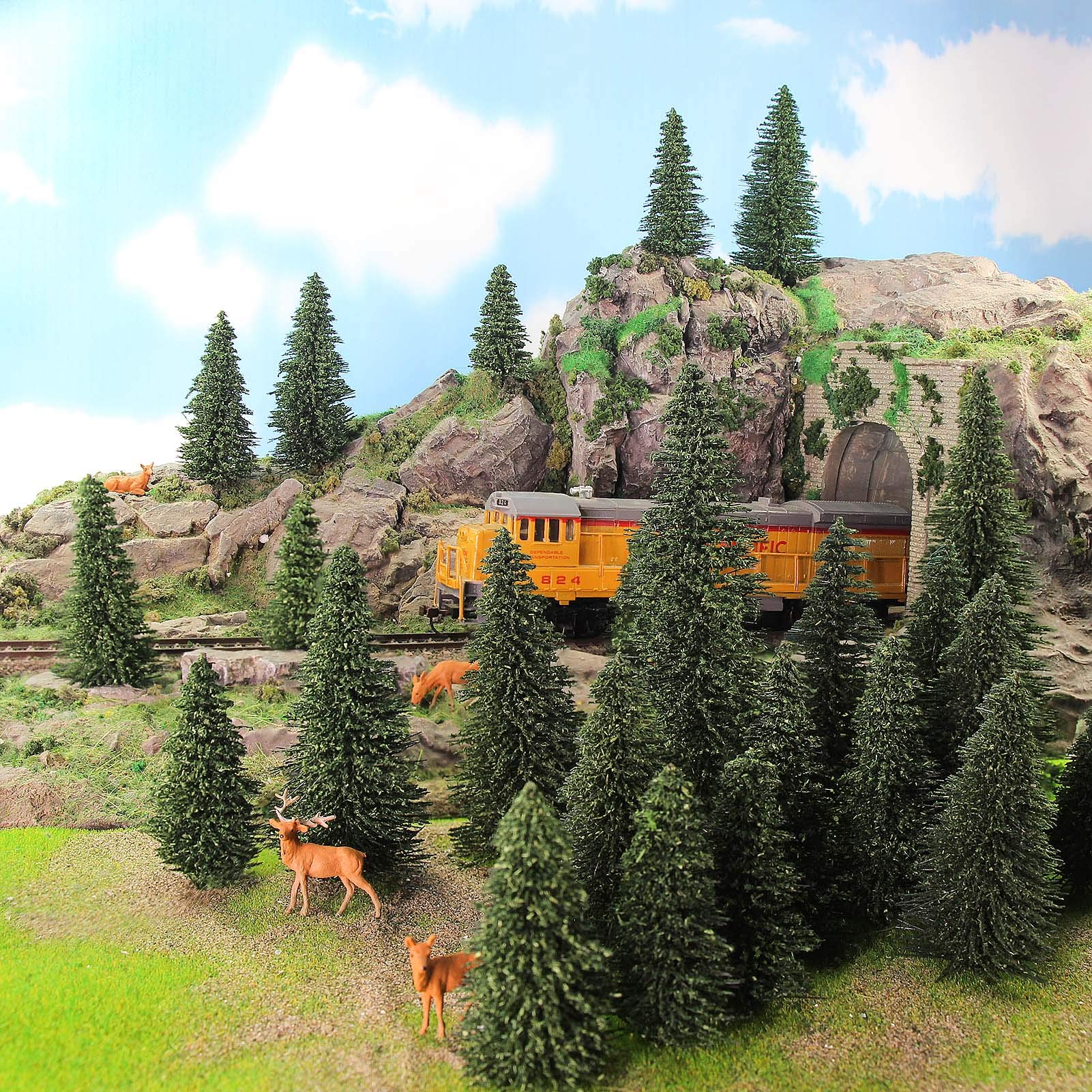 24pcs HO Scale Painted Wild Animals 1:87 PVC Elephant Camel Giraffe Tiger Lion Panda Bear Deer Hippo Rhino Model Railway AN8718