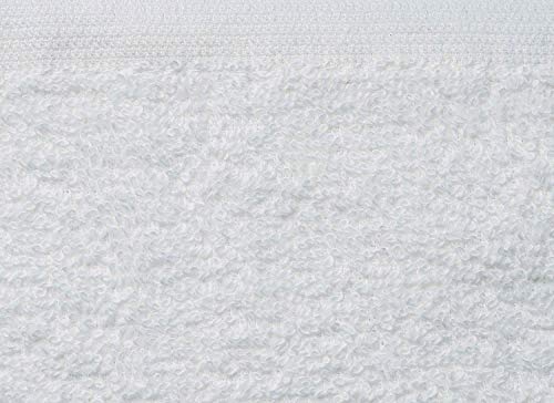 SAT AMERICANA Salon 24PK White Towels 100 percent Cotton Gym Hand Towel 16 x 26 inch Not Bleach Proof Ring Spun Cotton Maximum Softness and Absorbency, Easy Care