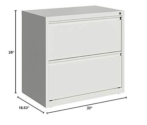 Hirsh 30-in Wide HL10000 Series 2 Drawer Metal Lateral File Cabinet White
