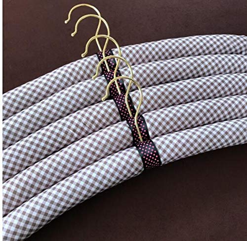 45cm Men Clothes Hangers Padded Hangers Foam Hanger Non Slip Satin Canvas Covers for Adults Clothes Men Suits 5pcs