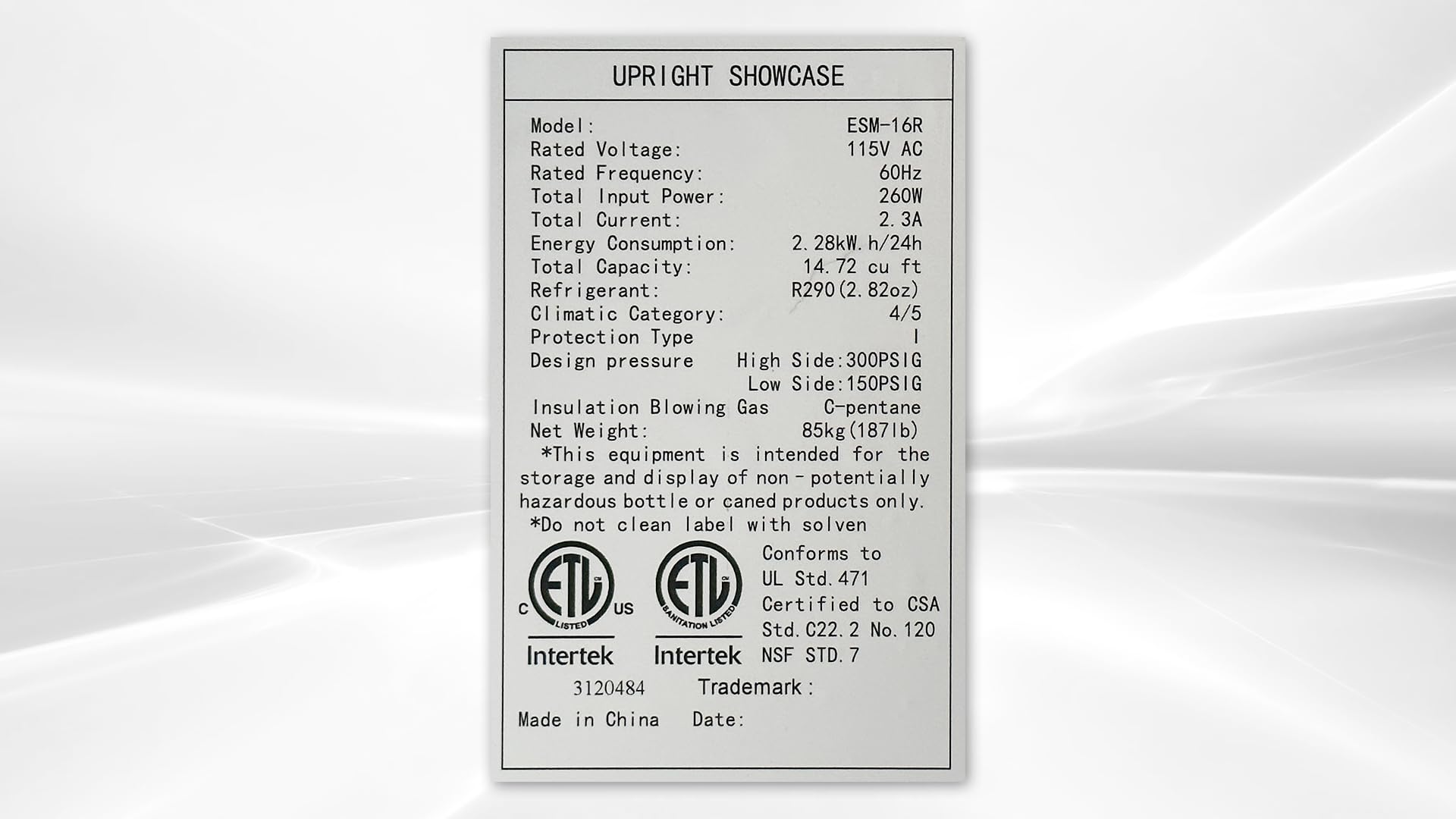 Elite Kitchen Supply Commercial Glass Door Merchandiser Refrigerator, ETL NSF Upright Display Fridge Cooler, Fan Cooling Stainless Steel, Black, 27" W 14.7 cu. ft. GDC-14
