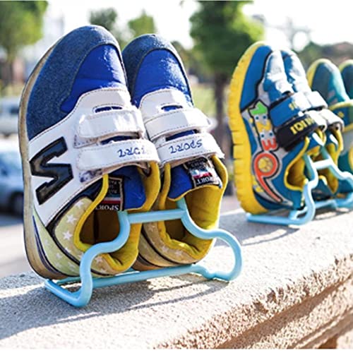 10pcs/Set Shoes Drying Rack Boost Stand Children Kids Shoes Hanger Hanging Shelf Wardrobe Organizer Hanger