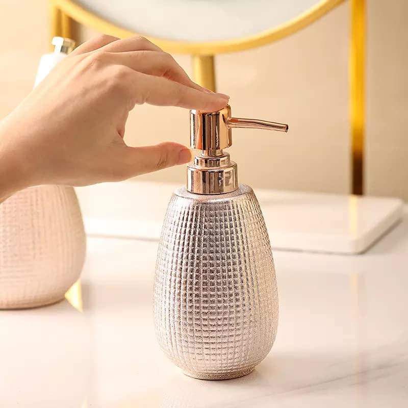 Dash of Mountain Bathroom Accessory Set β Bathroom Soap Dispenser and Toothbrush Holder Set β Bathroom Accessories Sets Complete with Toothbrush Holder, Soap Dispenser, Soap Dish, Vanity Cup