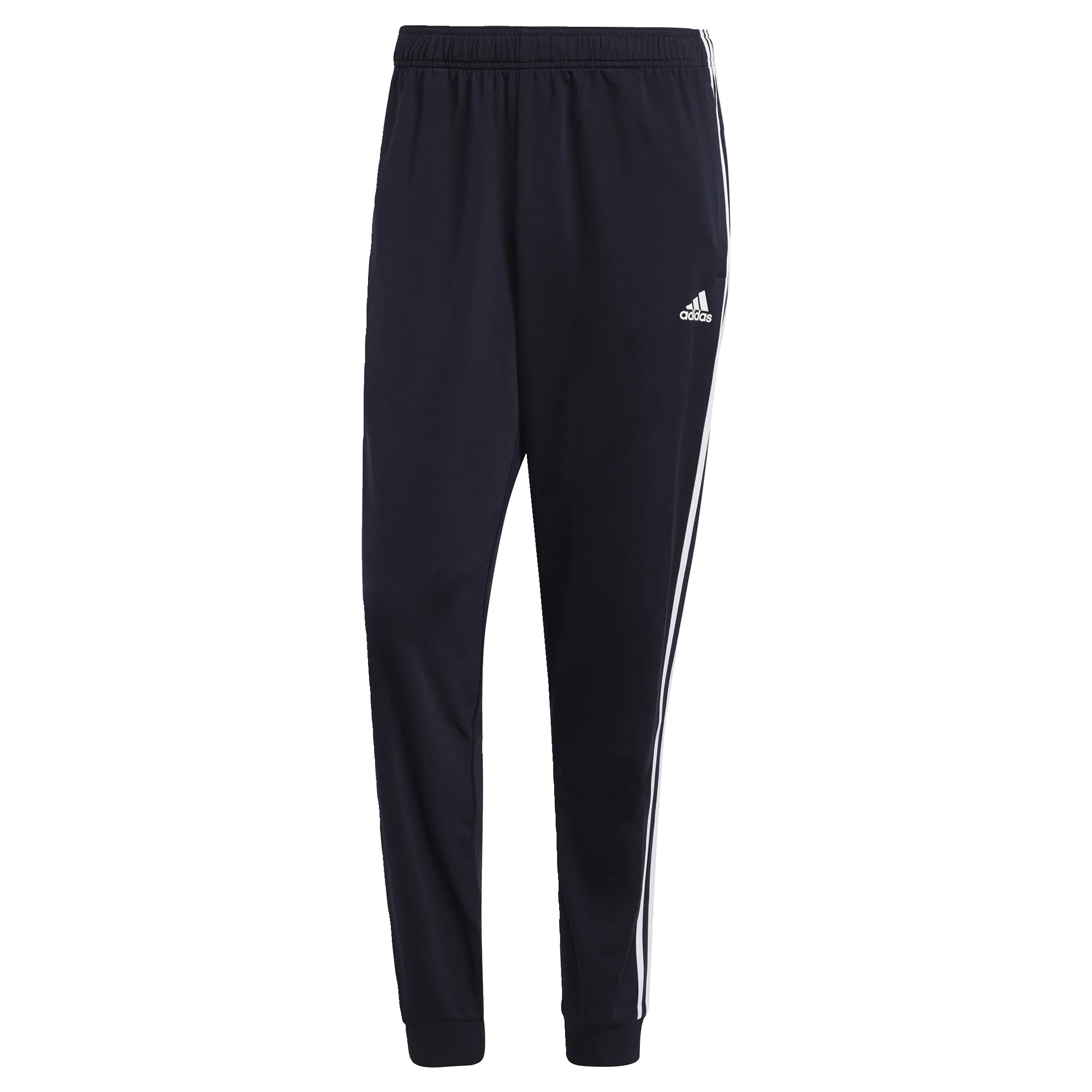 adidas Men's Big Essentials Warm-Up Slim Tapered 3-Stripes Tracksuit Bottoms, Legend Ink/White, X-Large/Tall