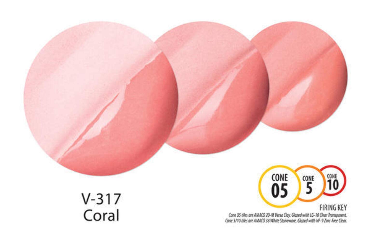 Amaco Lead-Free Velvet Underglazes - Coral, 2 oz