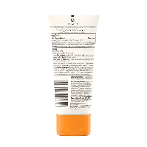 Aveeno Protect + Hydrate Moisturizing Body Sunscreen Lotion With Broad Spectrum Spf 30 & Prebiotic Oat, Weightless & Refreshing Feel, Paraben-free, Oil-free, Oxybenzone-free, 3.0 ounces