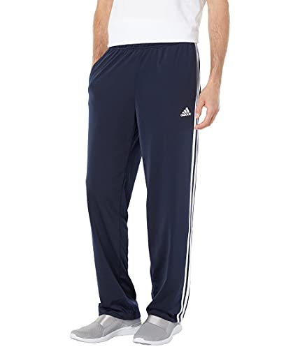 adidas Men's Essentials Warm-up Open Hem 3-stripes Tracksuit Bottoms, Legend Ink/White, X-Large Tall