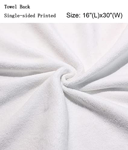 Naanle Summer Beach Sandy Seacoast Vacation Frog Soft Highly Absorbent Guest Large Home Decorative Hand Towels Multipurpose for Bathroom, Hotel, Gym and Spa (16 x 30 Inches)