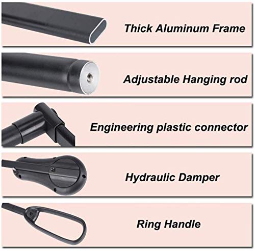 Drop-Down Wardrobe Hanger, Adjustable Aluminum Closet Storage Rack, Large Retractable Cloth Hanger, Save Space, Load 30KG (Size : 510-650mm)