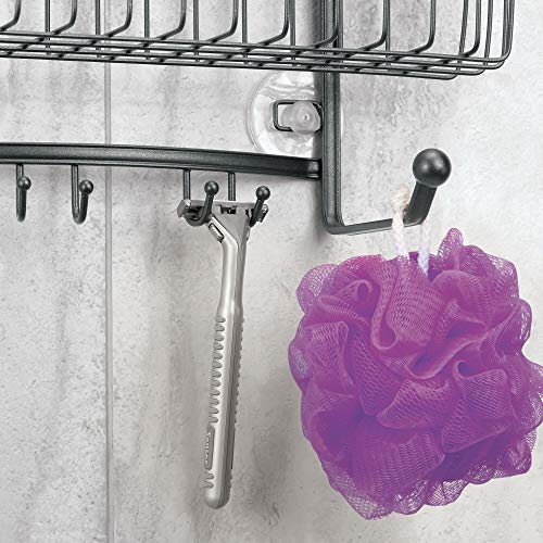 iDesign York Shower Caddy-Over Door, Black