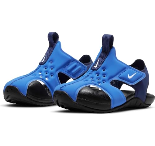 Nike Baby Boy's Sunray Protect 2 (Infant/Toddler) Signal Blue/White/Blue Void/Black 8 Toddler M