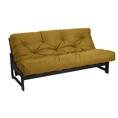 Trupedic Futon Mattress for Floor or Frame - Plush Foldable Sofa Bed for Adults & Kids - Portable Convertible Foam Futon for Dorm Room, Camping, Office - Frame Not Included (5” Thickness, Full Size)