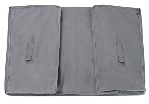 Sorbus Jumbo Foldable Storage Organizer Bag, Great for Clothes, Blankets, Closets, Bedrooms, and More, Canvas (Closet Storage Bag - 1 Pack, Gray)