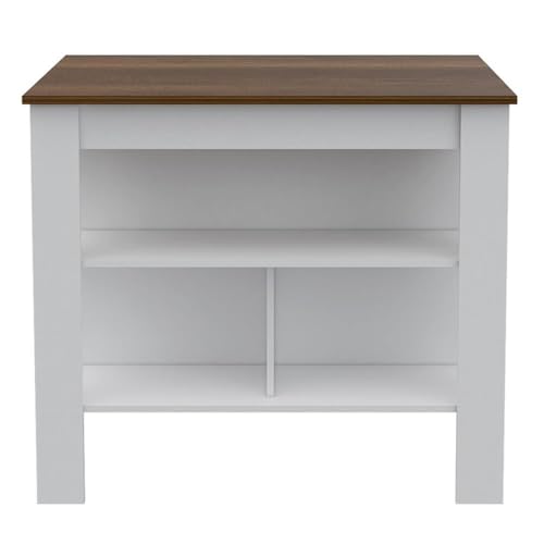 TUHOME Cala Kitchen Island Engineered Wood Kitchen Islands in Multi-Color