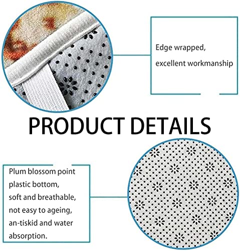 EARVO Forest Deer Bear Patchwork Pattern Shower Curtain, 4PCS Bath Sets with Non-Slip Rugs U-Shaped Mat Toilet Lid Cover Pine Tree Pinecone, Polyester with 12 Hooks 71x72 in SETMYEA38