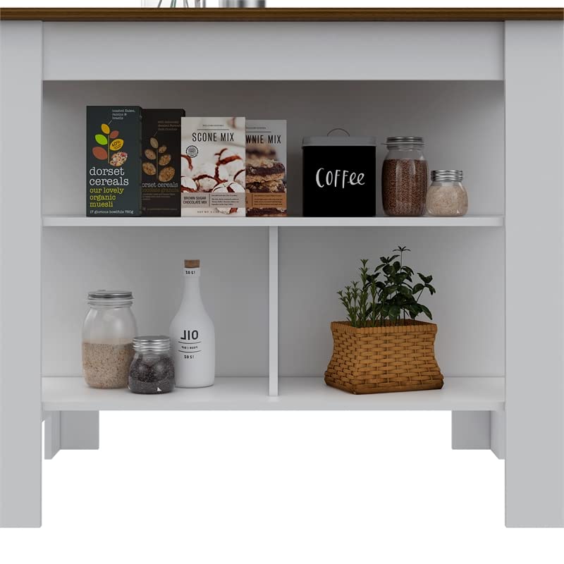 TUHOME Cala Kitchen Island Engineered Wood Kitchen Islands in Multi-Color