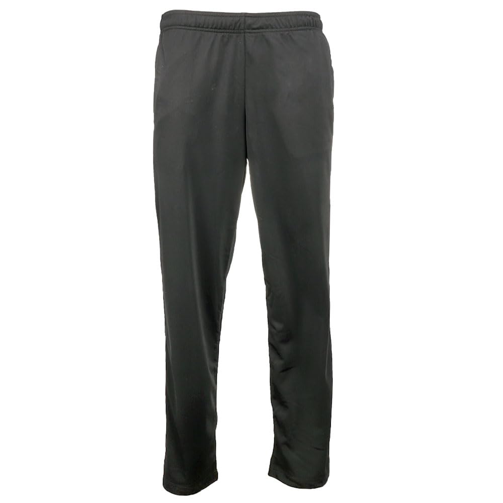 adidas Men's Essentials Warm-up Open Hem 3-stripes Tracksuit Bottoms, Black/Black, X-Large