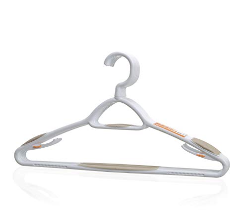 neatfreak A06000012X5WJ Deluxe Swivel Clothes Hangers White/Sand Pebble 5 Pack