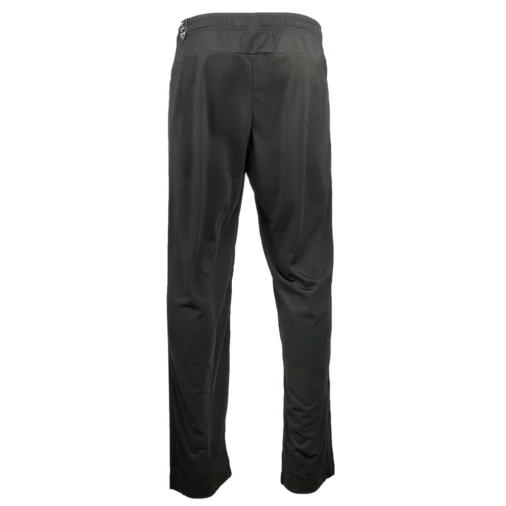 adidas Men's Essentials Warm-up Open Hem 3-stripes Tracksuit Bottoms, Black/Black, X-Large