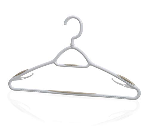 neatfreak A06000012X5WJ Deluxe Swivel Clothes Hangers White/Sand Pebble 5 Pack