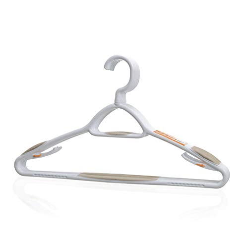 neatfreak A06000012X5WJ Deluxe Swivel Clothes Hangers White/Sand Pebble 5 Pack