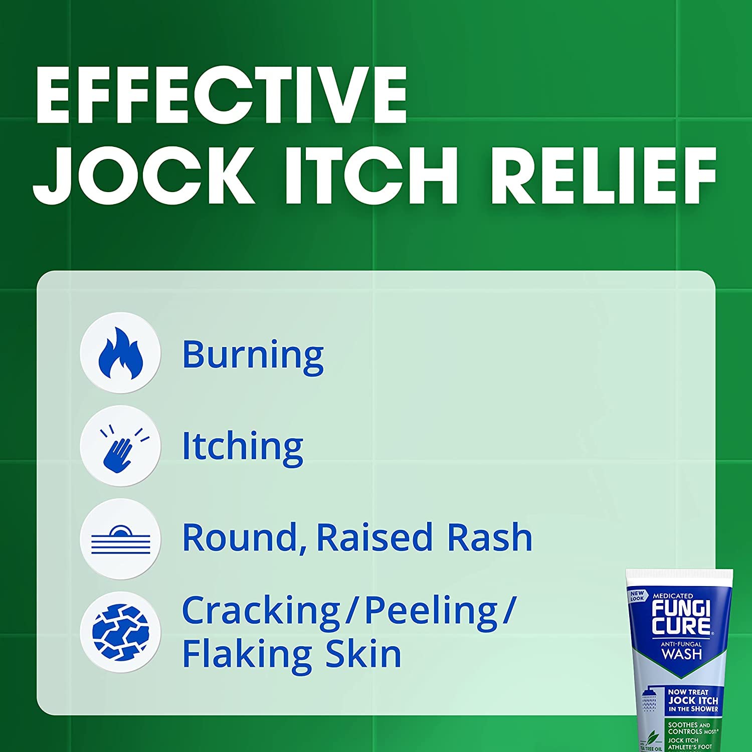 FungiCure Medicated Anti-Fungal Jock Itch Wash - Treat Jock Itch in The Shower- 6 Fl Oz (Pack of 2)