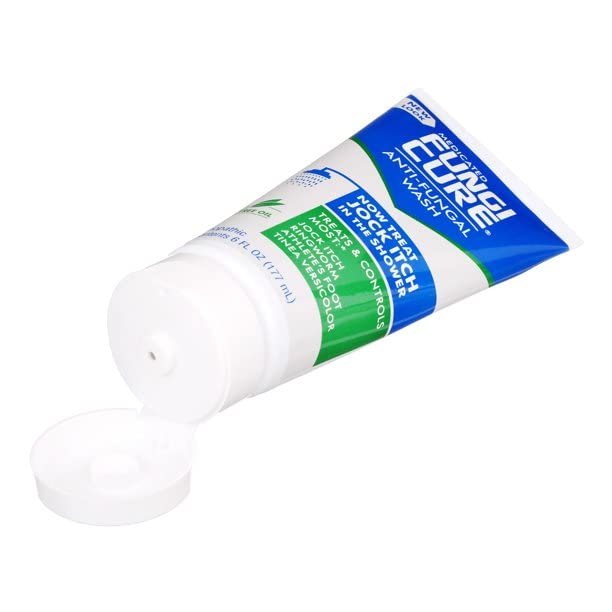 FungiCure Medicated Anti-Fungal Jock Itch Wash - Treat Jock Itch in The Shower- 6 Fl Oz (Pack of 2)