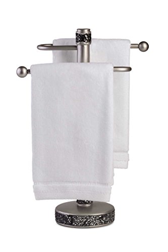 Creative Scents Cotton Fingertip Towel Set - 4 Pack - 11 x 18 Inches Decorative Extra-Absorbent and Soft Terry, Small White Hand Towels for Bathroom and Powder Room, Guest and Housewarming Gift